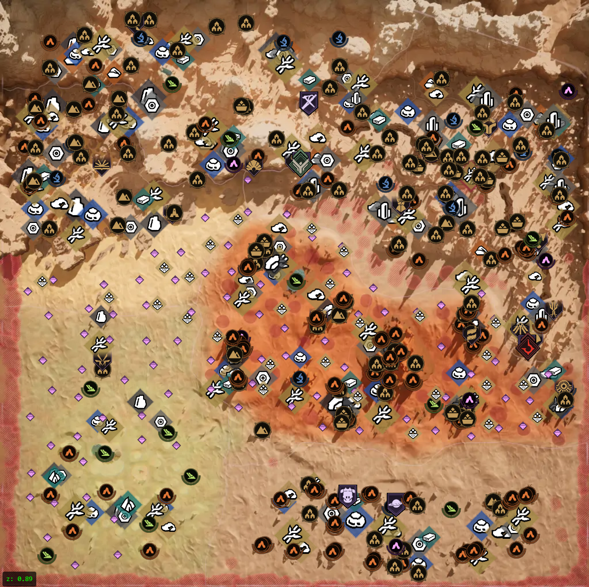 Dune Awakening Hagga Basin Map and Drops